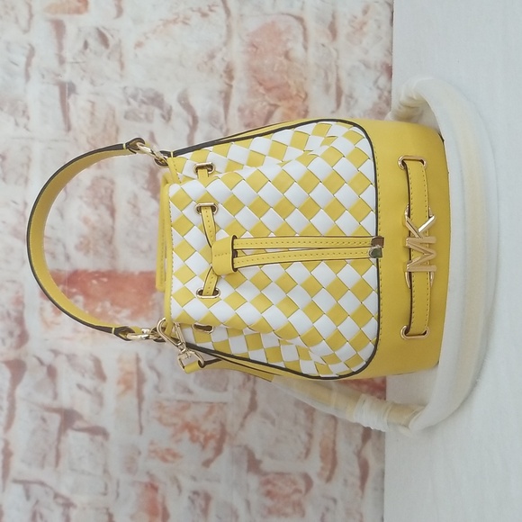 Michael Kors | Bags | New Michael Kors Reed Woven Bucket Bag | Poshmark